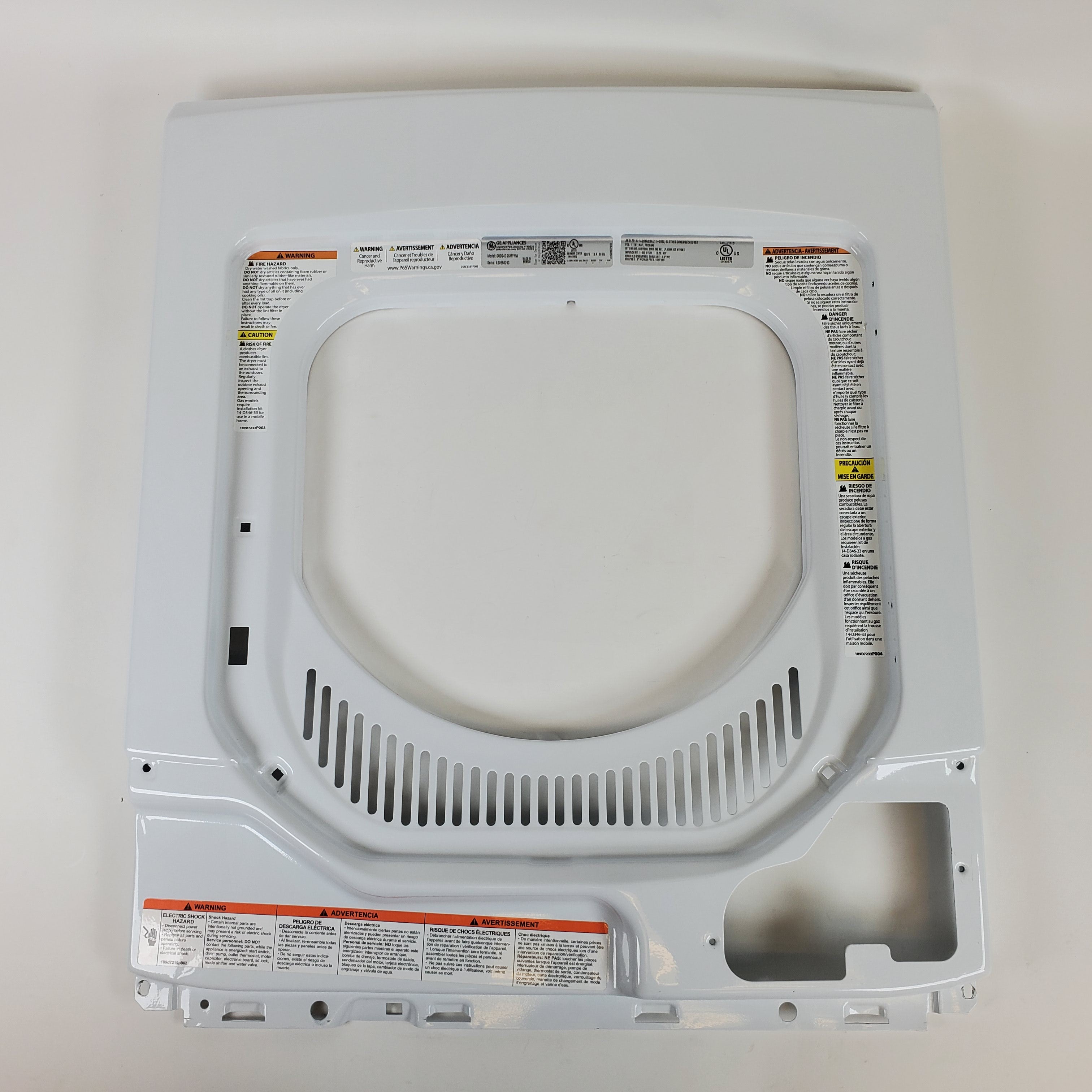 WE20M467 | Front panel | GE | Dryer | Front Panels | Neu Appliance - Parts